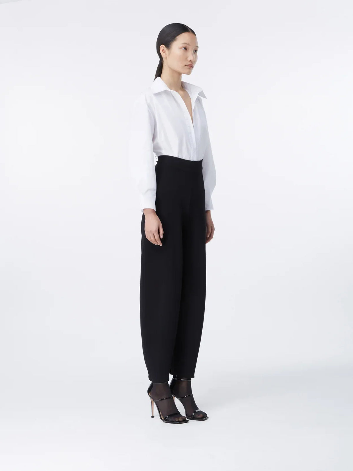 Civis Black – Rayon Blend Wide Pants | GAUGE81 – GAUGE81